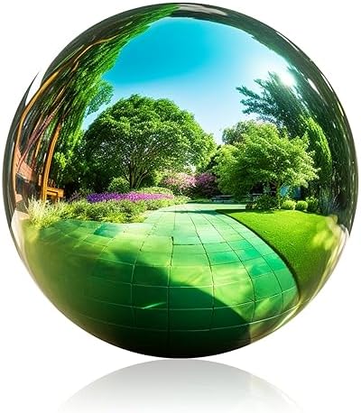 Amazon.com: Mageeki 12 Inch Stainless Steel Gazing Balls, Garden Gazing ...