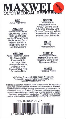 Maxwell Quick Medical Reference: Maxwell, Robert W., Maletz, Elizabeth ...