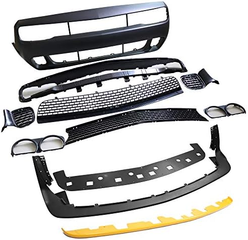 Amazon.com: Parachoques delantero con rejilla compatible con Dodge ...