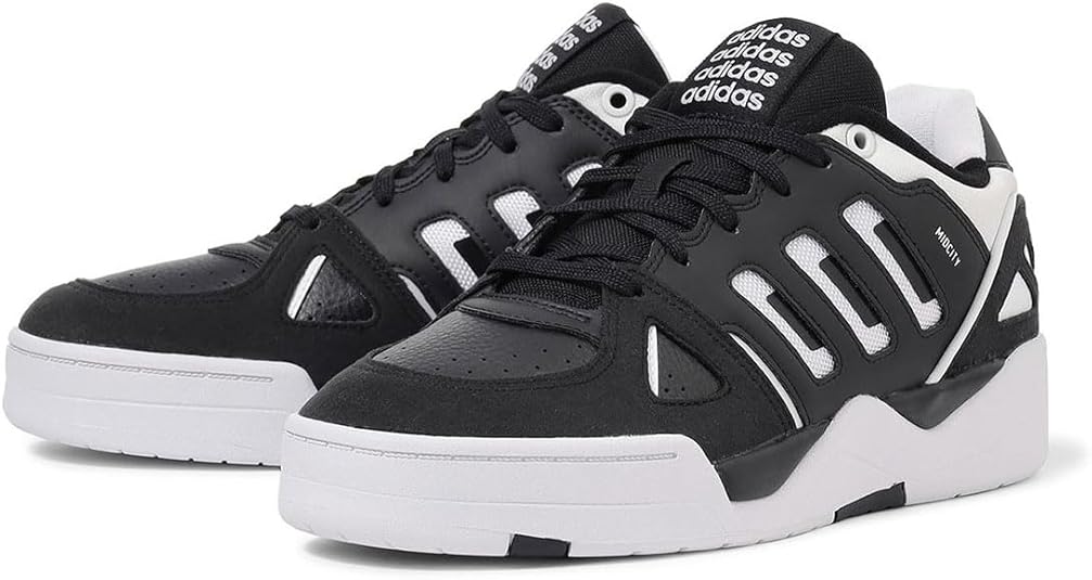 Amazon | [アディダス] ミッドシティ ロー MIDCITY LOW コアブラック/フットウェアホワイト/コアブラック IE4518 ...