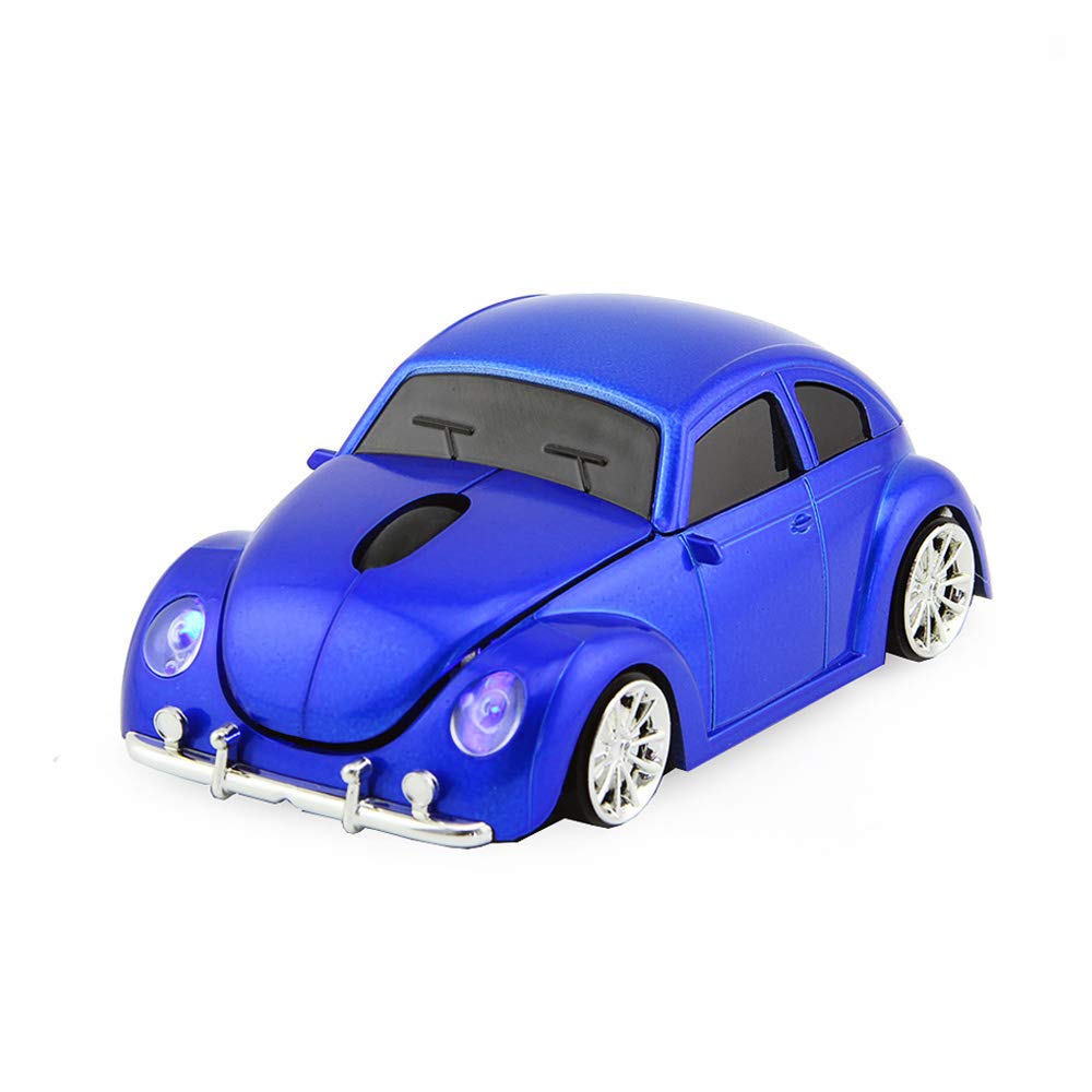 ECOiNVA VW Beetle Wireless Sports Car Mouse 2.4G Nano USB LED Light ...