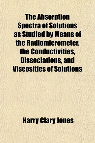 The Absorption Spectra of Solutions as Studied by Means of the ...