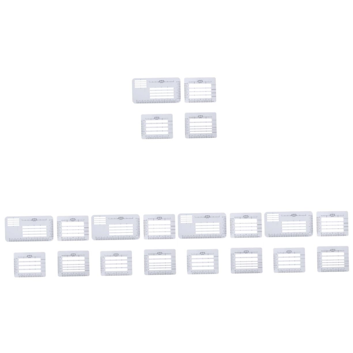 Sewacc 20 Pcs 4 Envelope Stencil Template Addressing Stencil Templates ...