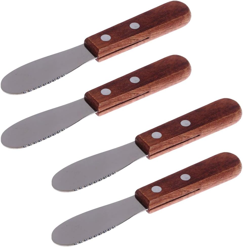 Amazon.com: ACKLLR 5 Pack Stainless Steel Straight Edge Wide Butter ...