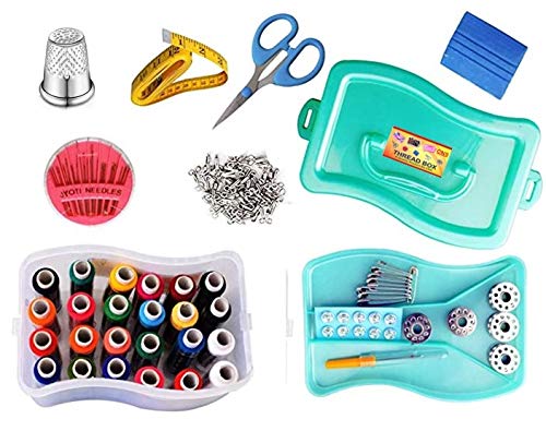 CNS™ All in One Sewing Kit Set Sewing Box with CNS1003 24 Sewing Thread ...