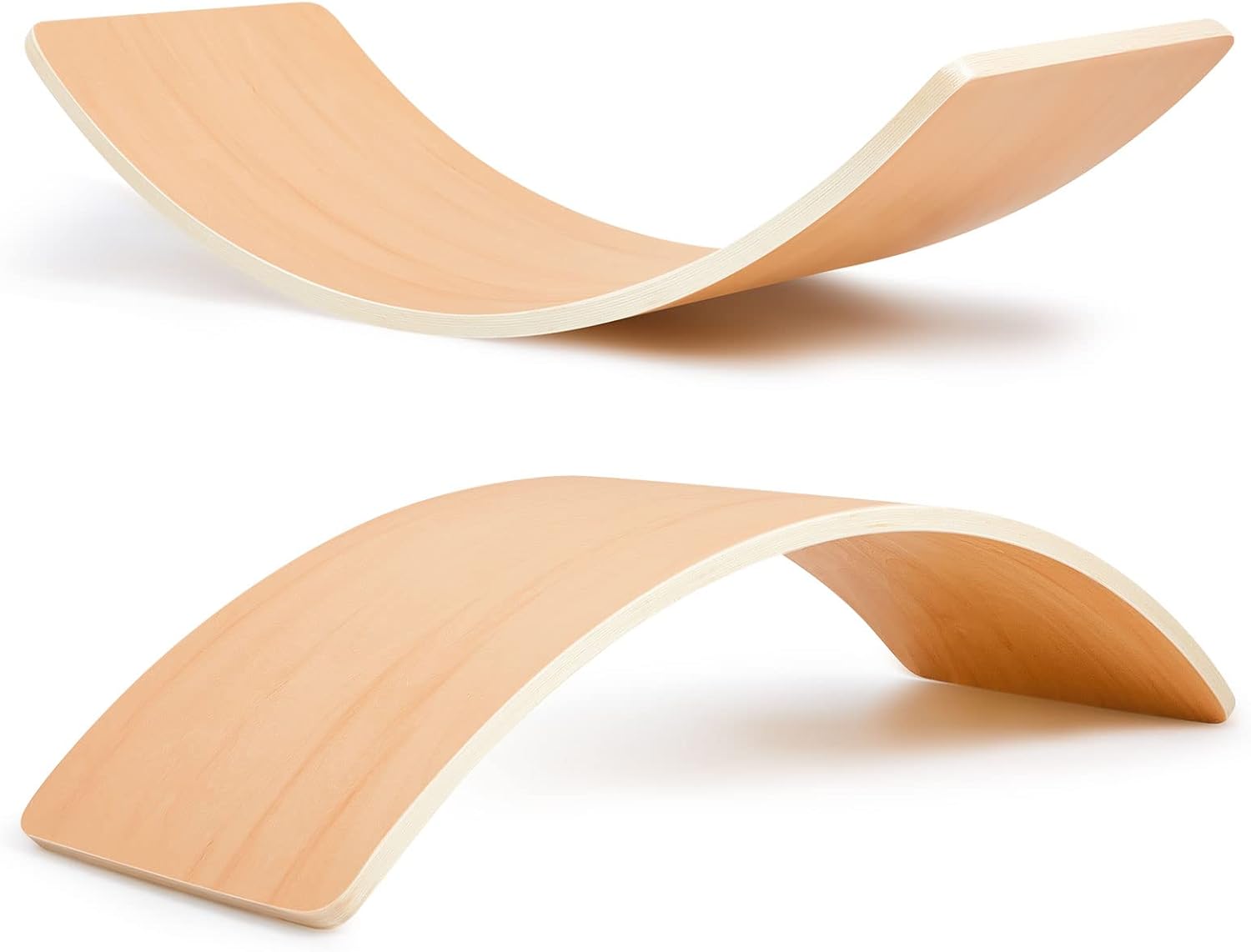 Amazon.com : 2 Pcs Wooden Wobble Balance Board 33 Inch Rocker Board ...