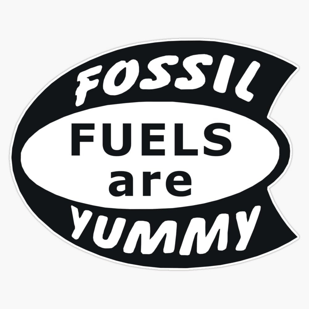 Amazon.com - Fossil Fuels Are Yummy Vintage Sticker Bumper Sticker ...