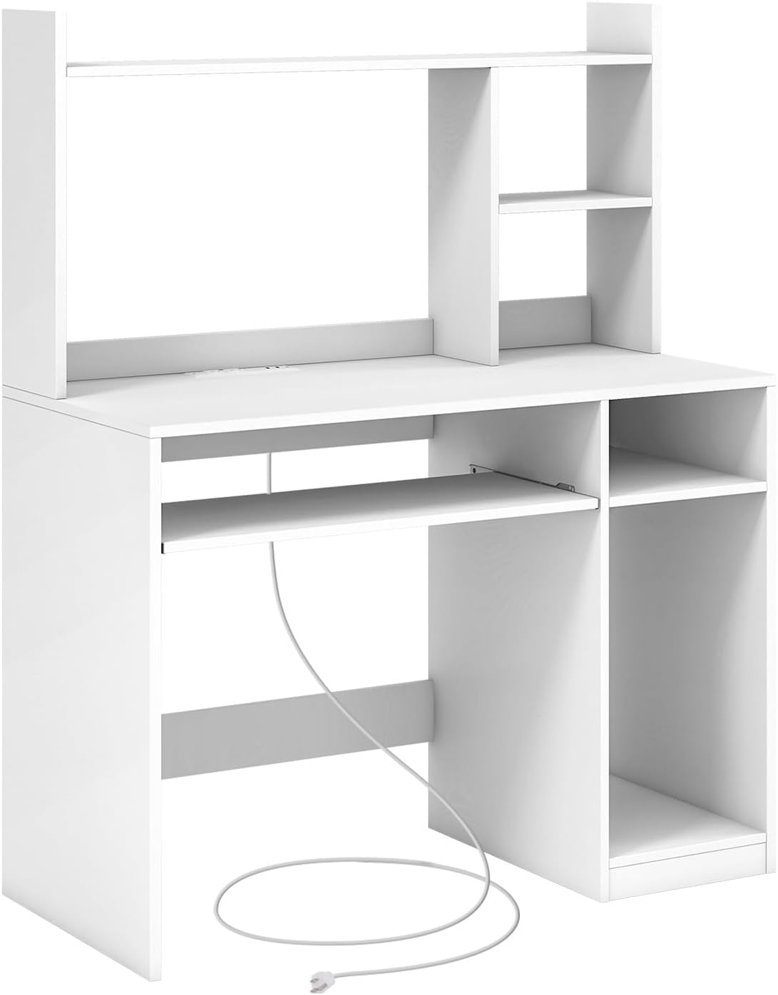 Amazon.com: Bowery Hill Home Office Computer Desk with Hutch, 3 ...