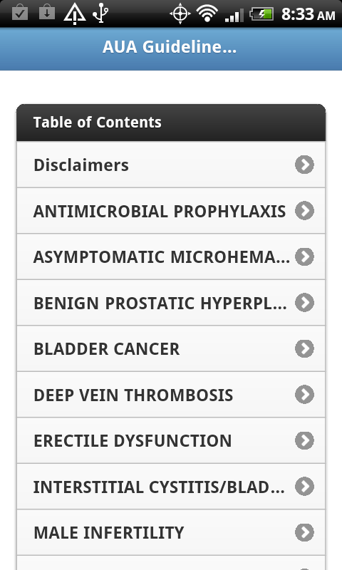 AUA Guidelines At a Glance - App on Amazon Appstore