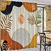 Amazon.com: GOLDLAWN Boho Mid Century Abstract Leaves Curtains 52X84Inch Rainbow Living Room ...