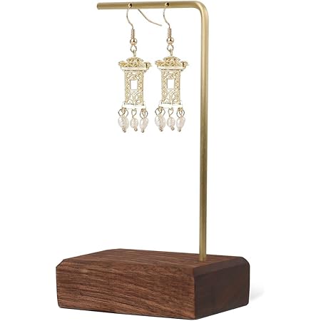 Amazon.com: GemeShou Gold Metal Earring T Bar Stand Retail display ...