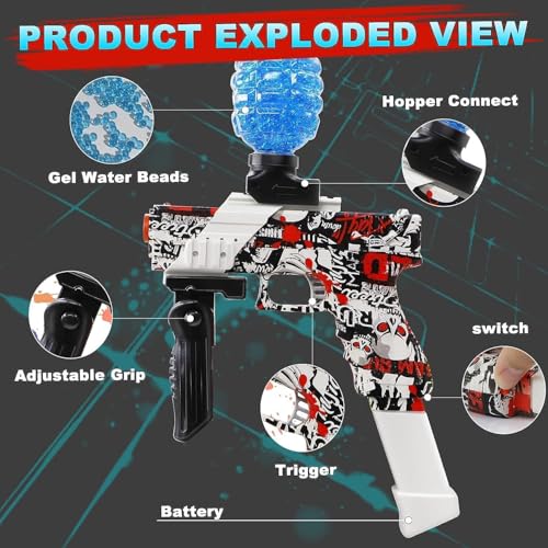 JD FRESH Gel Blaster Automatic Toy Gun /Electric Splatter Ball Blaster ...