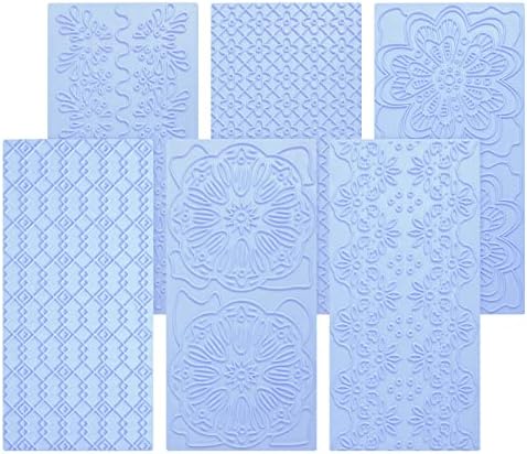 Amazon.com: JOERSH 6 Pack Fondant Texture Mats Wood Grain Brick Castle ...