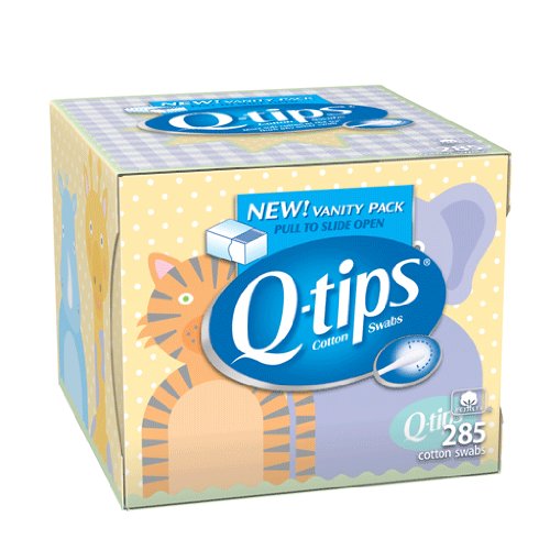 Amazon.com : Q-Tips Baby Vanity, 285ct Boxes (Pack of 4) : Cotton Swabs ...