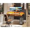 Amazon.com: AODK 48 inch Computer Desk with 3 Drawers, Gaming Desk with ...