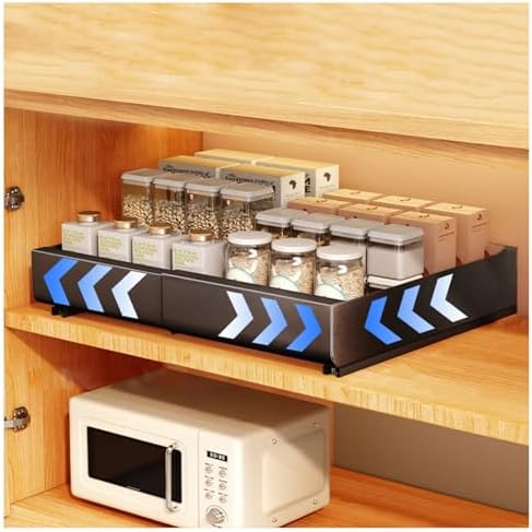 NYTFHMS Expanded Pull out Cabinet Organizer 17.1" Deep, Kitchen Drawer ...