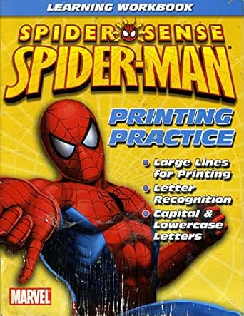 Spider Sense, Spider-man Printing Practice (Learning Workbook Spider ...