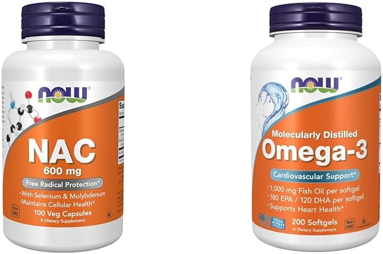 Broan-NuTone Now Supplements, NAC (N-acetil cisteína) 600 mg & Now ...