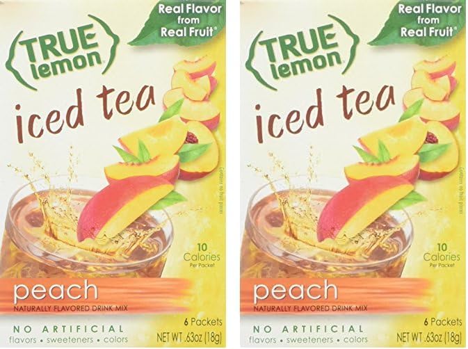 Amazon.com : PEACH ICED TEA MIX by TRUE LEMON | Instant Powdered Drink ...