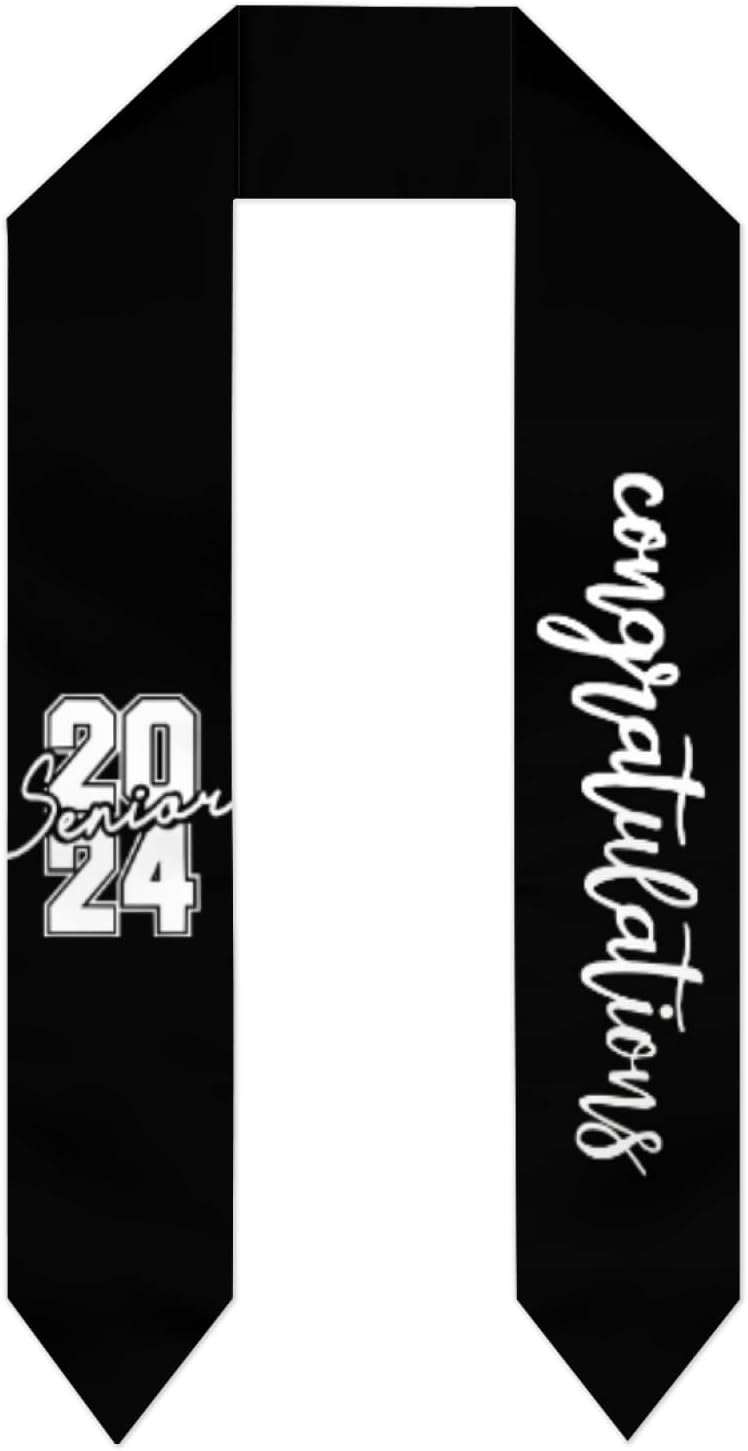 Amazon.com: FHSUISN Class of 2024 Graduation Stole, High School College ...