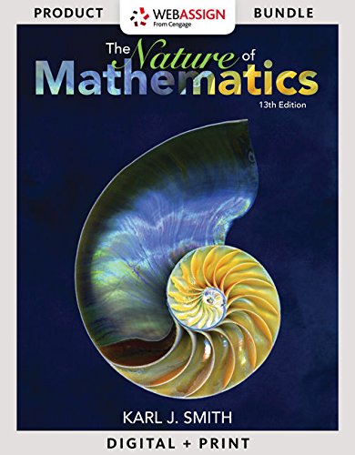 Bundle: Nature of Mathematics, Loose-leaf Version, 13th + WebAssign ...