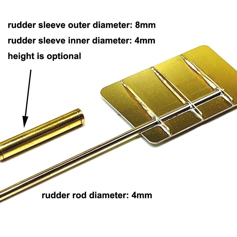 2mm Brass Rod RC Boat Brass Extended Rudder Arm 2mm Inner Hole Ship ...
