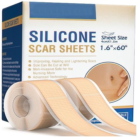 Buy Silicone Tape for Surgical s -1.6" x 60" Rolll - Extra Long Sheets ...