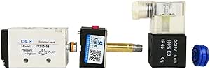 Amazon.com: 4V210-08 Pneumatic 2 Position 5 Port Electric Solenoid ...
