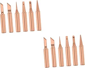 2 Sets Soldering Tip Replacement Soldering Iron Tips Copper Welding ...