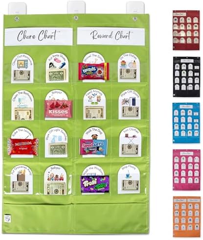 Amazon.com: -Chore/Reward Chart for Kids, 30"x20" Large 20 Reward Cards ...