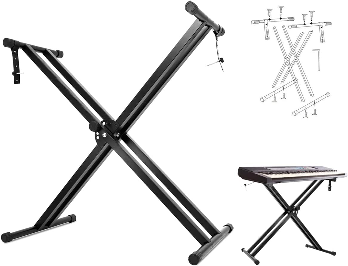 Base para teclado, stand keyboard Hebikuo Q2X, reforzada, plegable ...