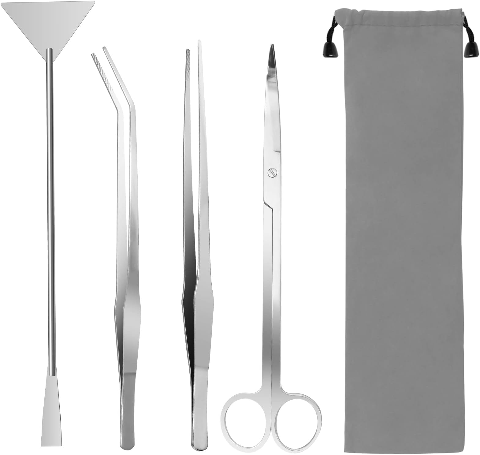 miuse Aquarium Scissor Tweezers Spatula Tool - 4 in 1 Stainless Steel ...
