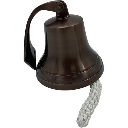 Amazon.com: Upstreet Outdoor Dinner Bells Made of Red Copper | Bracket ...