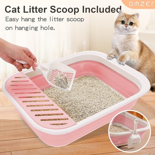 Foldable Cat Litter Box - Travel Litter Box Open Cat Potty Pan Cat ...