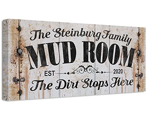 Amazon.com: Personalized Mud Room Sign - Antique Laundry Room Decor ...