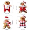 Amazon.com: 4Pcs Gingerbread Man Ornaments 5.7 Inch Tall for Christmas ...