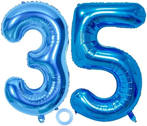 Amazon.com: Number 35 Balloons 32 inch Digital Balloon Alphabet 35th ...