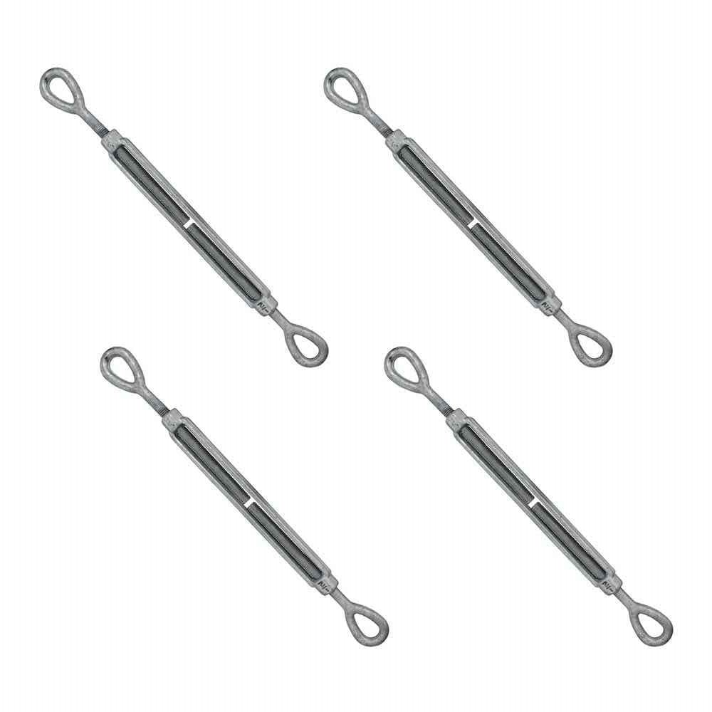 Galvanized Turnbuckle Hook and Eye Light Duty Wire Rope Tension (15 ...