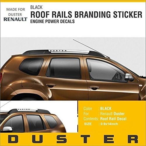 Automaze Car Body Stickers Graphics For Renault Duster, Black Compass ...
