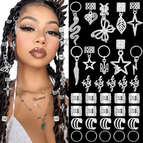 Amazon.com : Lucomb 259 Pcs Hair Jewelry for Braids, Loc Jewelry for ...