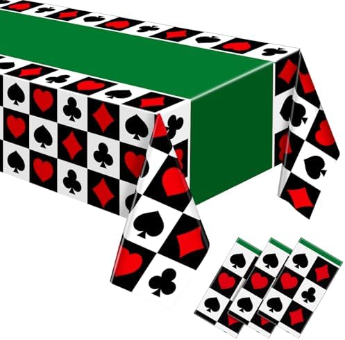 Amazon.com: Hosuly 3 Pcs Casino Theme Party Decorations Poker ...