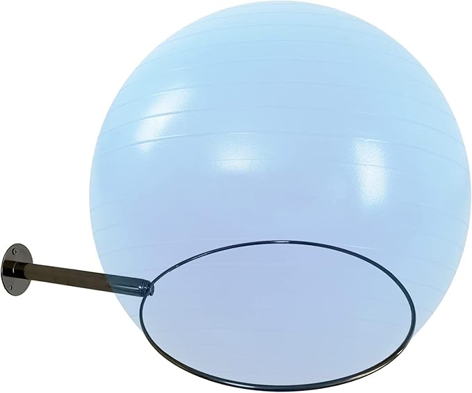 Exercise Ball Storage Rack, Wall Mounted Stainless Steel Yoga Ball ...
