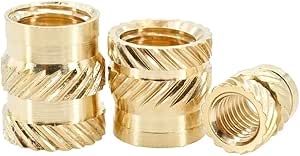 Amazon.com: HDNSAUD Brass Knurled Nuts M2 M2.5 M3 M4 M5 M6 Brass Nuts Inserts 3D Printer Laptop ...