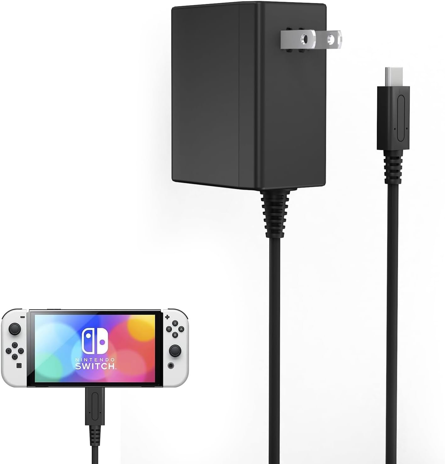 Amazon.com: 39W Charger,Charger Compatible with Nintendo Switch with 6 ...