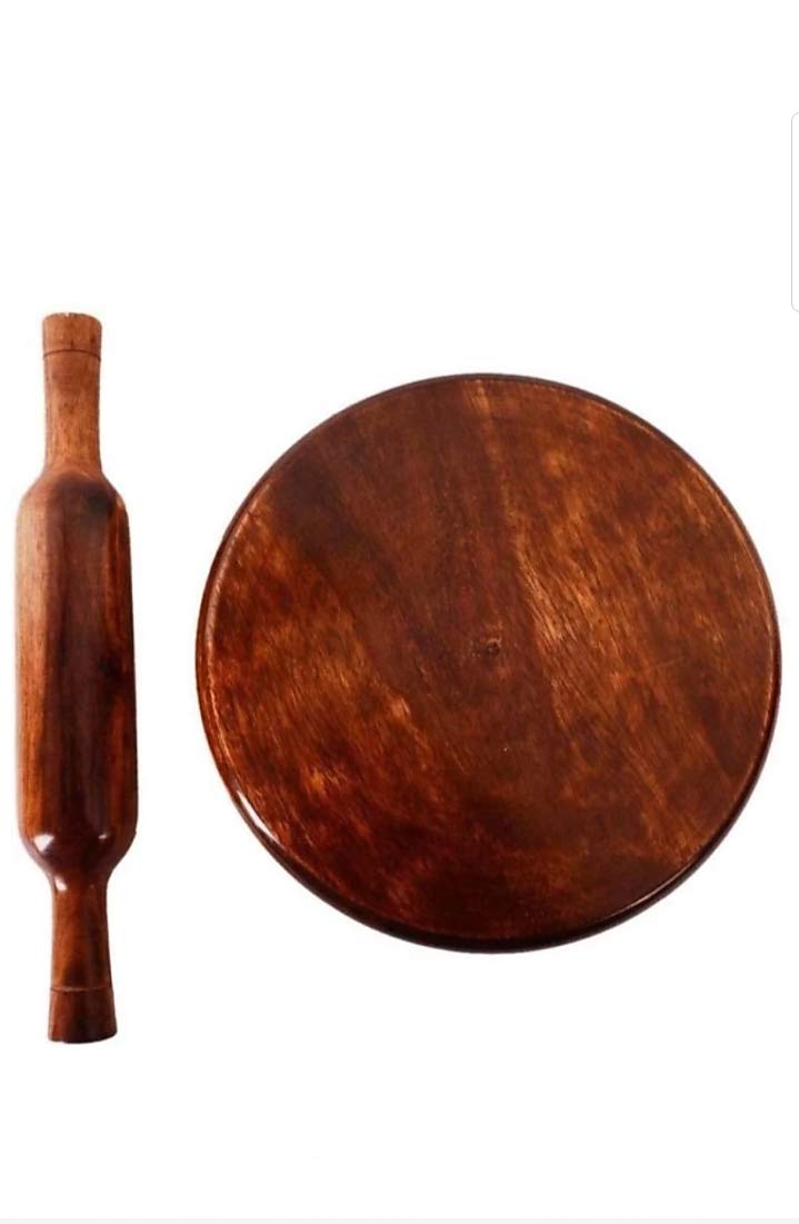 Buy Webbee Craft Wooden Chakla Belan Chapati Maker/Roti Roller/Rolling ...