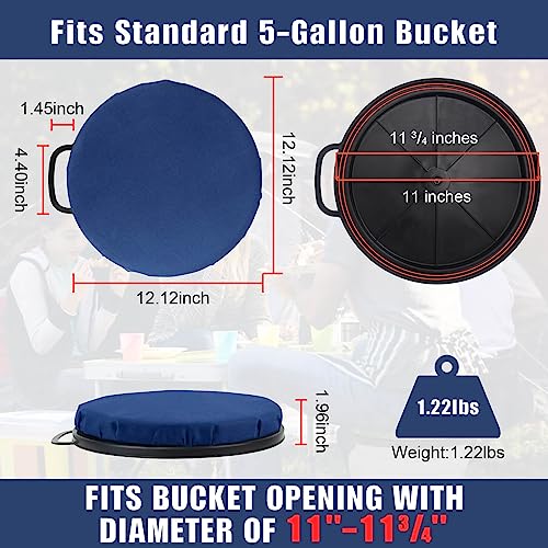 Snapklik.com : Foxtune 360-Degree Swivel Bucket Seat, 5 Gallon Bucket ...