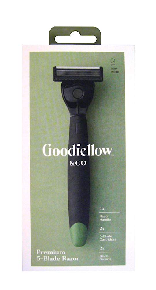 Amazon.com: Goodfellow & Co 5 Blade Razor with 2 Carts - Unisex, Black ...