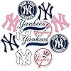Amazon.com: 12 PCS Sports Stickers for Yankees of Collection PVC ...