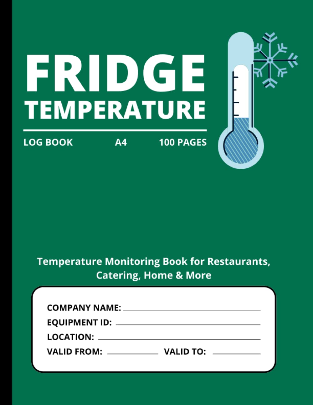 Buy Fridge Temperature Log Book: Temperature Monitoring Book for ...