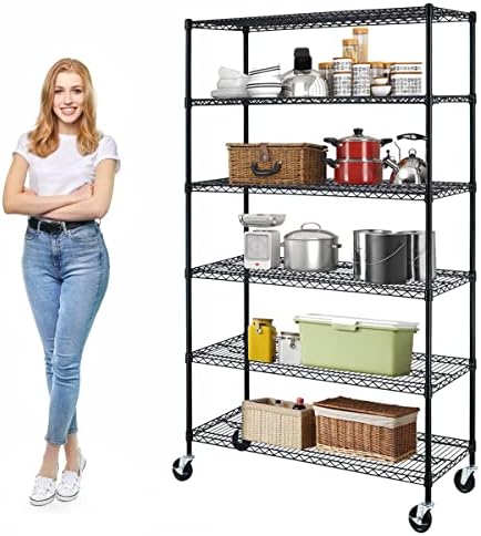 Amazon.com: Doredo 4 Tier Shelving Unit, Adjustable 4 Shelf Storage ...